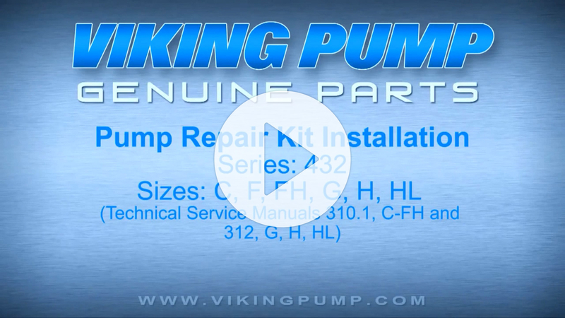 Viking Pump General Purpose Series 432 Pump Repair Kit Installation
